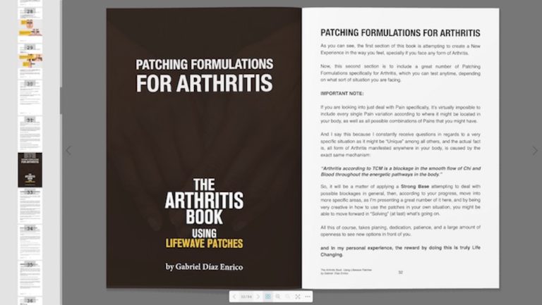 Lifewave Patches Arthritis Book – Patching Protocol